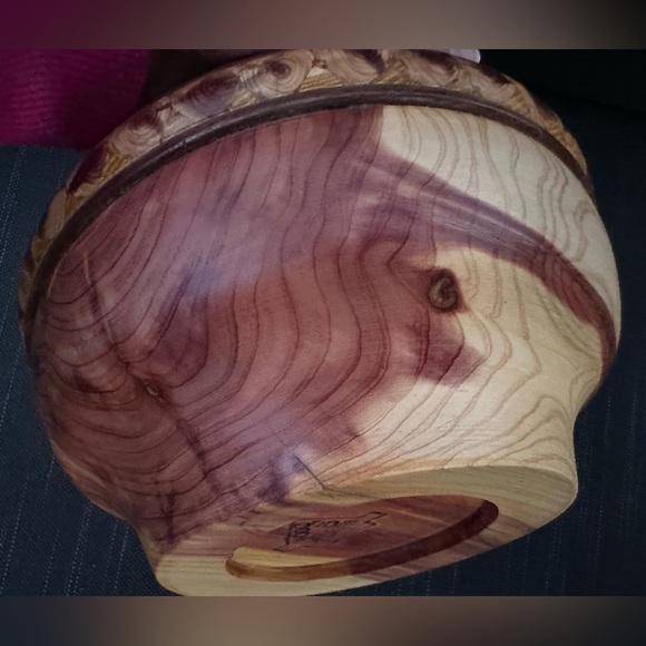 Kitchen | Handmade Handcrafted Segmented Wooden Decorative Bowl Cedar ...